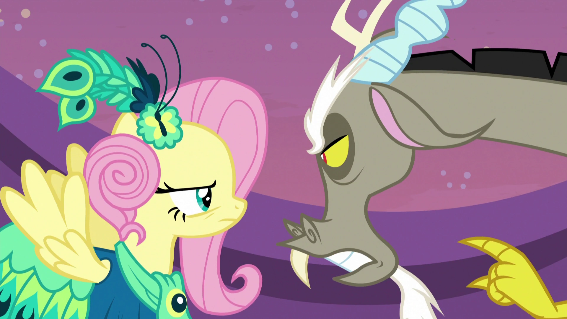 Image - Discord and Fluttershy arguing S5E7.png - My Little Pony ...